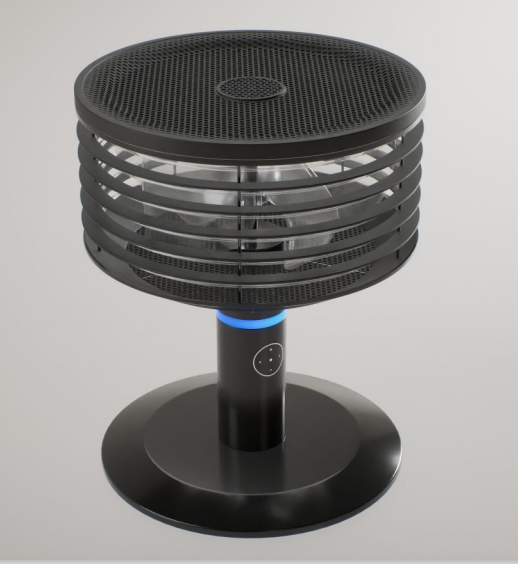 Spin360软风电风扇，可移动新风系统，无感软风的舒适。